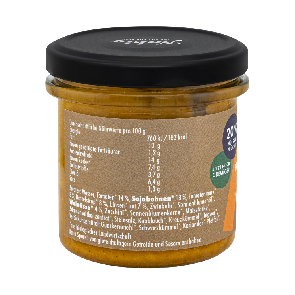 Protein Aufstrich Gegrilltes Gemüse - Nabio